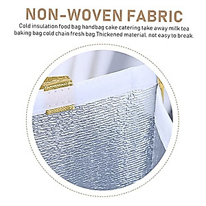 Anneome 2pcs Pie Takeaway Carrier Home Zipper Delivery Bags Pizza Restaurants Warmer Picnics Catering Insulated Cold Portable Foldable Cooler Thermal Duty Inch Camping Food Transport Bag