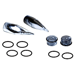 Stuppendux 24PCS 00G-13/16 10mm-20mm Acrylic Big Gauges Kit Ear Stretching Tunnels Plugs Tapers Expander