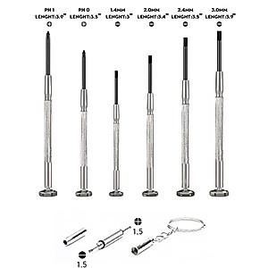 Eyeglass Repair Kit, PTSLKHN Sunglasses Repair Tool Kit with Eyeglass Screws, Precision Screwdriver Set, Tweezer and Nose Pads for Glasses and Watch Repair, Nose Pad Replacement