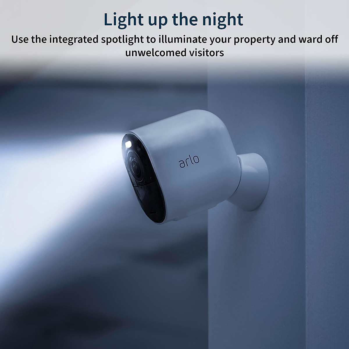 Arlo Ultra 2 Spotlight Camera 4K HDR (Camera only, SmartHub Sold Separately | Wireless Home Security Camera | Color Night Vision, Motion Sensor, 180º View, 2-Way Audio, Black