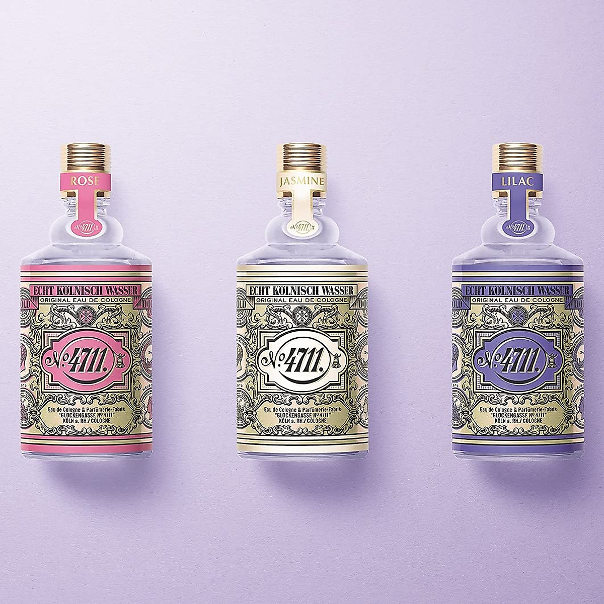 4711 Floral Collection Lilac for Unisex Eau de Cologne Spray, 3.4 Ounce