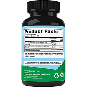 Vitamatic Cranberry for Dogs - 120 Chewable Tablets - Added D-Mannose, Apple Cider, Vitamin C for Urinary Tract Support, Bladder Support for Dogs