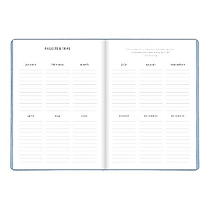 Letts of London Zodiac Weekly/Monthly Planner, 12 Months, January to December, 2024, Sewn Binding, A5 Size, 8.25" x 5.875", Multilingual, Sky (C082296-24)