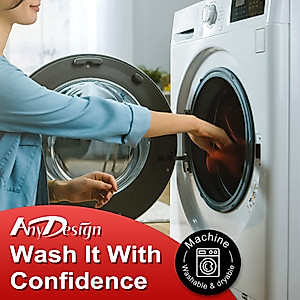 AnyDesign Valentine's Day Kitchen Towels 18 x 28 Inch Red White Hearts Dish Towel Sweet Love Hello Valentine Hand Drying Tea Towel for Wedding Anniversary Cooking Baking, 2Pcs