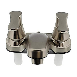 Empire Brass U-YNN77N-DH3 RV Non-Metallic Bathroom Faucet with Solid Saber Handles - 4", Brushed Nickel