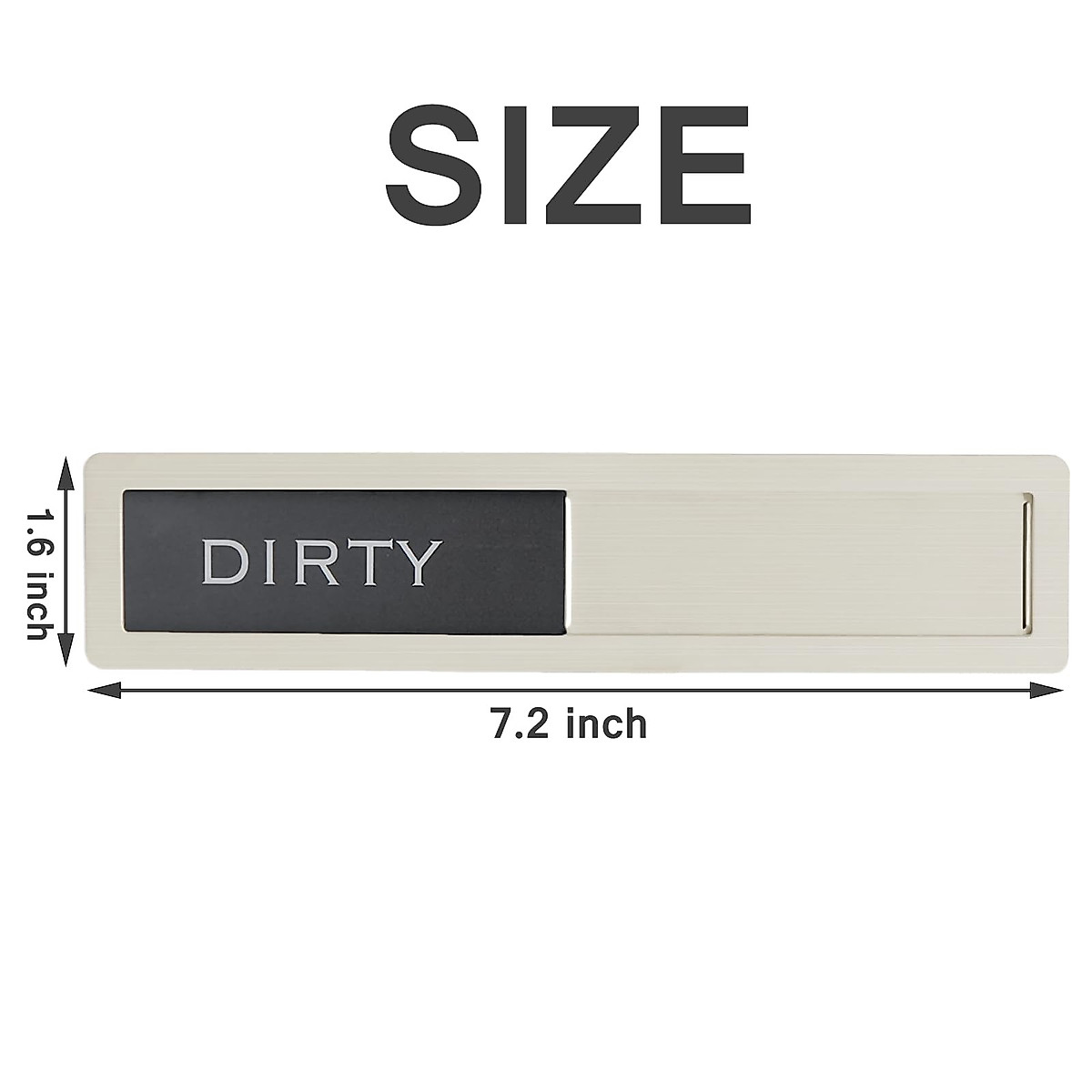 YEWGARB Dishwasher Magnet Clean Dirty Sign Premium Stainless Steel - Kitchen Organizers and Storage - Clean Dirty Magnet for Dishwasher