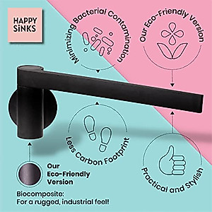 Happy Sinks Magnetic Dish Cloth Holder for Kitchen Sink - Works on Steel, Metal Sinks - Dish Rag Hanger with Strong Magnetic Backing Durable and Sustainable Kitchen Solution (Composite)