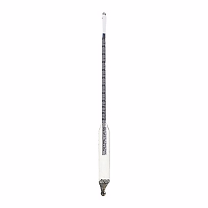 Thermco GW2511 Plain Form Salt Brine Hydrometer, Sodium Chloride, 0 to 100% Range, 1° Division