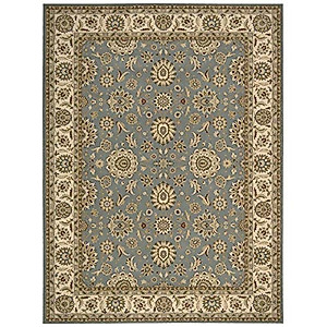 Nourison Persian Crown Bohemian Blue 9'3" x 12'9" Area -Rug, Easy -Cleaning, Non Shedding, Bed Room, Living Room, Dining Room, Kitchen (9x13)