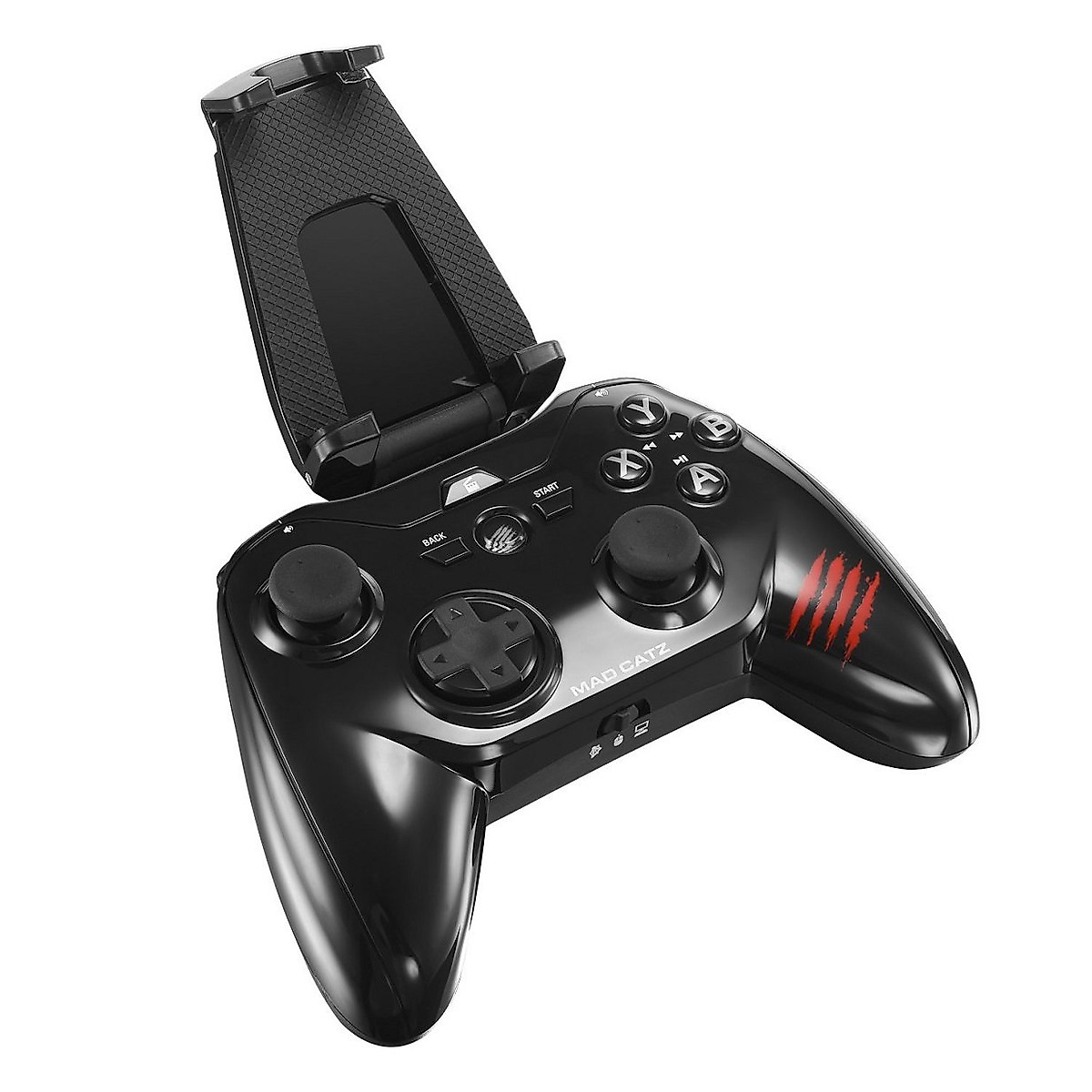 Mad Catz Micro C.T.R.L.R Mobile Gamepad and Game Controller for Android, Fire TV, Samsung, PC, Steam and Gear VR - Gloss Black