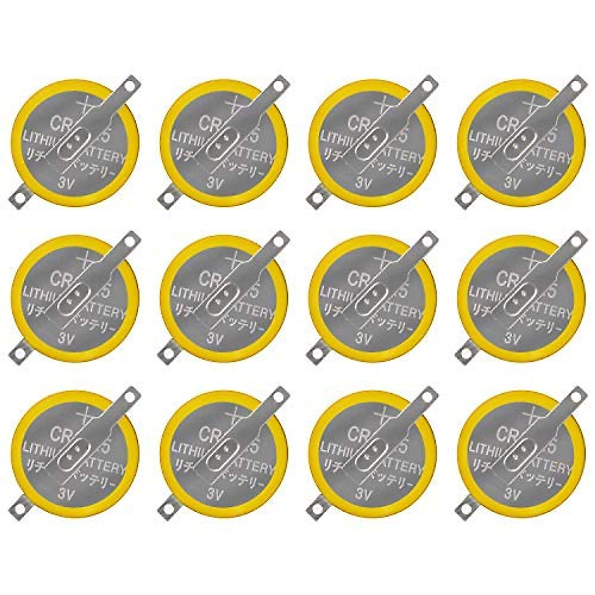 taessv 12 Pack CR2025 Battery, CR2025 3V Lithium Battery for Pokemon, Pokemon Crystal, Gameboy, Gameboy Color Game Battery Replacement