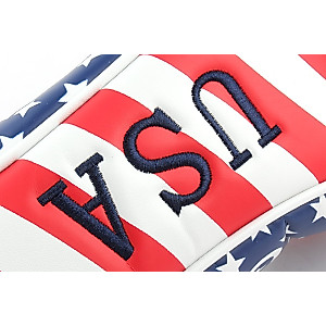 Craftsman Golf Stars & Stripes American USA US Flag Fairway Wood Headcover Head Cover Replacement for Taylormade Callaway Mizuno Cobra Ping Adams Etc.