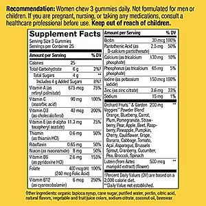 Nature's Way Alive! Women's 50+ Premium Gummy Multivitamin, Full B Vitamin Complex, 75 Gummies