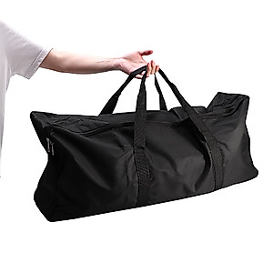 Waterproof BBQ Tools Carry Bag, Portable BBQ Tool Storage Bag, Thick Oxford Cloth, Outdoor BBQ Grill Accessories Bag for Camping Picnic Trip (L 82x20x33cm) (Large)