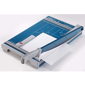 Dahle - 00533-21261 533 Professional Guillotine Trimmer, 13-3/8" Cut Length, 15 Sheet Capacity, Self-Sharpening, Manual Clamp, German Engineered Cutter