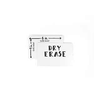 Large Dry Erase Index Cards – 40pcs Laminated Cards Blank w/Box – Reusable Dry Erase Note Cards for School, Work, Housework, to Do Lists – Practical Index Card Sheets – 4 x 6-inch