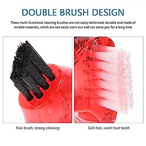 COHEALI Denture Toothbrushes Denture Brush 3Pcs Household Double-Side Cleaning Brushes Personal Denture Brushes Oral Care Tooth Clean Brushes False Teeth Brush