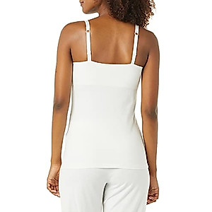 Amazon Essentials Women's Maternity Nursing Friendly Camisole, Pack of 2, Black/White, Large