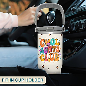 TAMUNBEE Aunt Gifts from Niece, Nephew - Birthday, Mothers Day, Thanksgiving, Christmas Gifts for Auntie - Best Aunt Ever Gifts Ideas - 30oz Tumbler With Handle