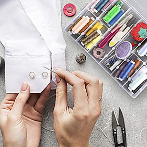 PANTRY X 36 Grids pack of 2 sets plastic organizer box with dividers for Bead organizer, Fishing tackles, Jewelry, Craft organizers and storage with adjustable dividers