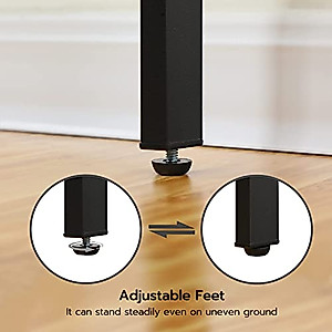 HOOBRO Over The Toilet Storage, 3-Tier Industrial Over Toilet Bathroom Organizer, Bathroom Shelves Over Toilet with Adjustable Feet, Easy to Assembly, Rustic Brown BF41TS01