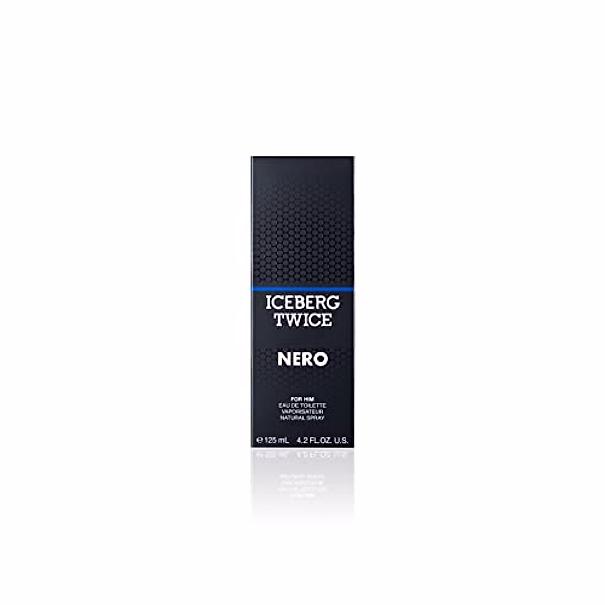 ICEBERG Twice NERO - Exhilarating Personal Fragrance For The Modern Gentleman - Classic EDT Spray Cologne For Men - Vibrant And Fruity Notes Of Mandarin, Mint, Elemi, Cedarwood, And Oakmoss - 4.2 Oz
