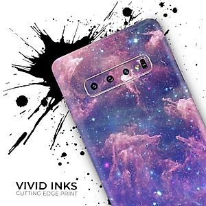 DesignSkinz Colorful Nebula Protective Vinyl Decal Wrap Skin Cover Compatible with The Samsung Galaxy S20 (Screen Trim & Back Glass Skin)