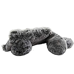 for iPhone 11 Rabbit Case,MOIKY Plush Crossbody Cute Fluffy Bunny Ears Hairball Winter Soft TPU Case for Women Bling Rhinestone Shockproof Silicone Bumper Protection Cover - Black