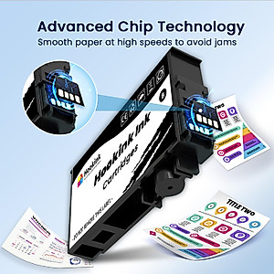 Hookink Remanufactured Ink Cartridge Replacement for Epson 212XL 212 XL T212 Work with Workforce WF-2850 WF-2830 Expression Home XP-4100 XP-4105 Printer 4-Pack (2024 firmware Version)