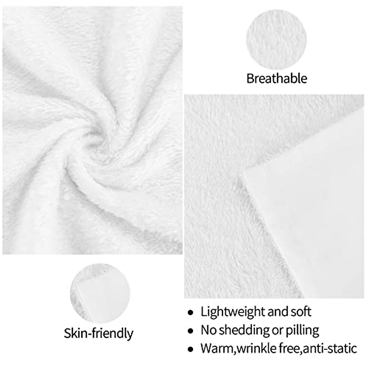 Blankets for Super Soft Fuzzy Flannel Fleece/Wool Like Reversible Velvet Plush Couch Blanket Lightweight