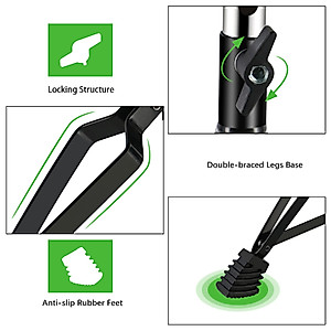 EASTROCK Drum Throne,Padded Drum Seat Drumming Stools with Anti-Slip Feet for Adults and Kids Drummers (Dark Black)