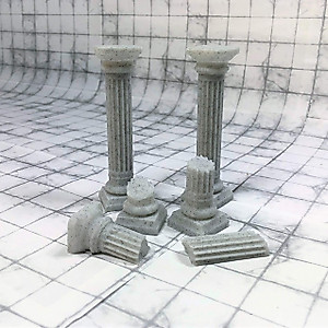 Extruded Gaming Roman Pillars