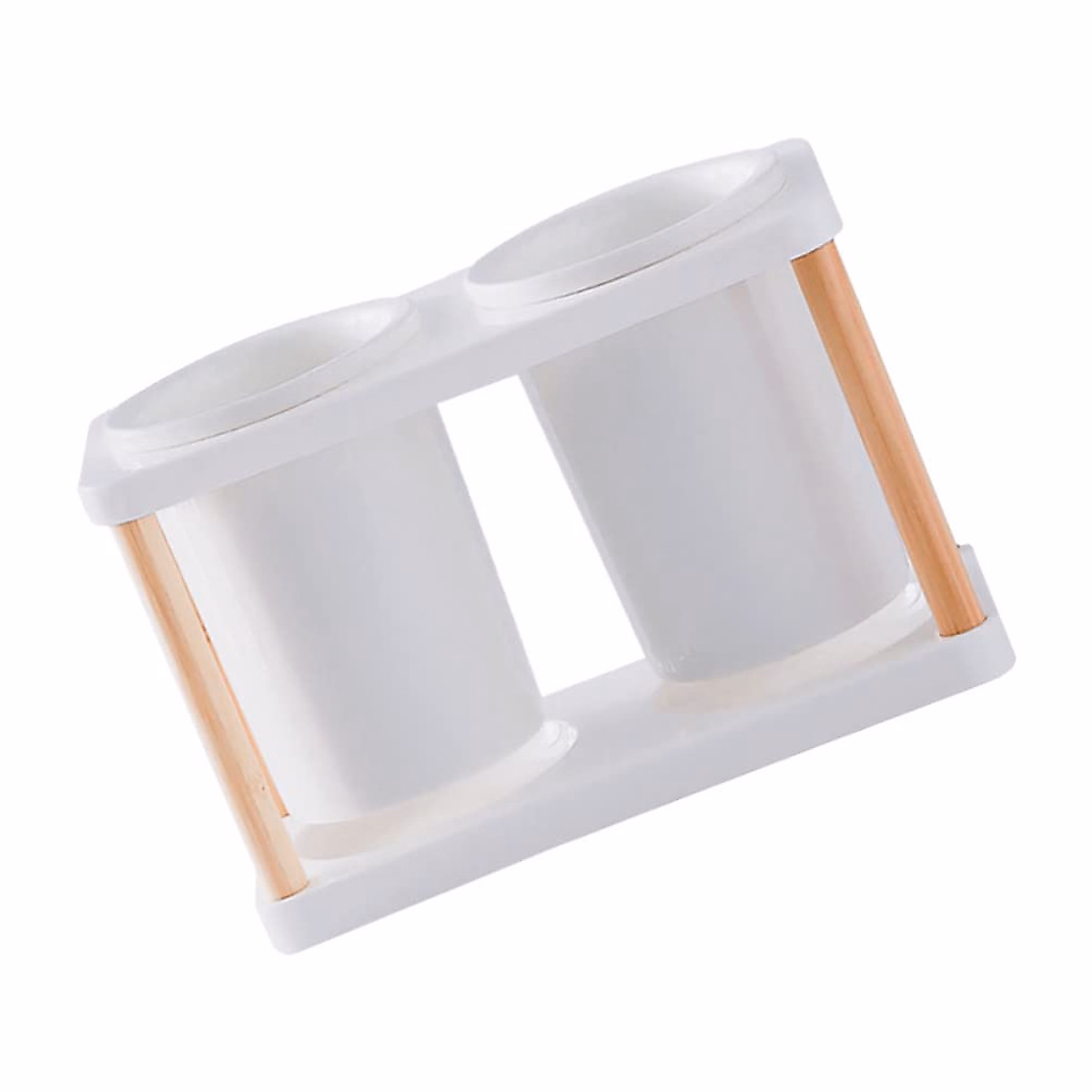 Cabilock 1pc Chopstick Holder Utensil Organizers Spoon Organizer Utensil Holder Kitchen Decor Spoon Storage Rack Flatware Holder Kitchen Organizer Spoon Holder Wooden Nordic Kitchenware