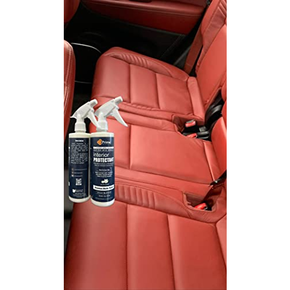 Prime Solutions Surface Defense + Revive Spray - Hydrophobic Silicon Dioxide Protectant & Conditioner (Upholstery, Leather, Vinyl, Plastic, Rubber, & Fabric Surfaces) - Repel Dust, Lint, Staining