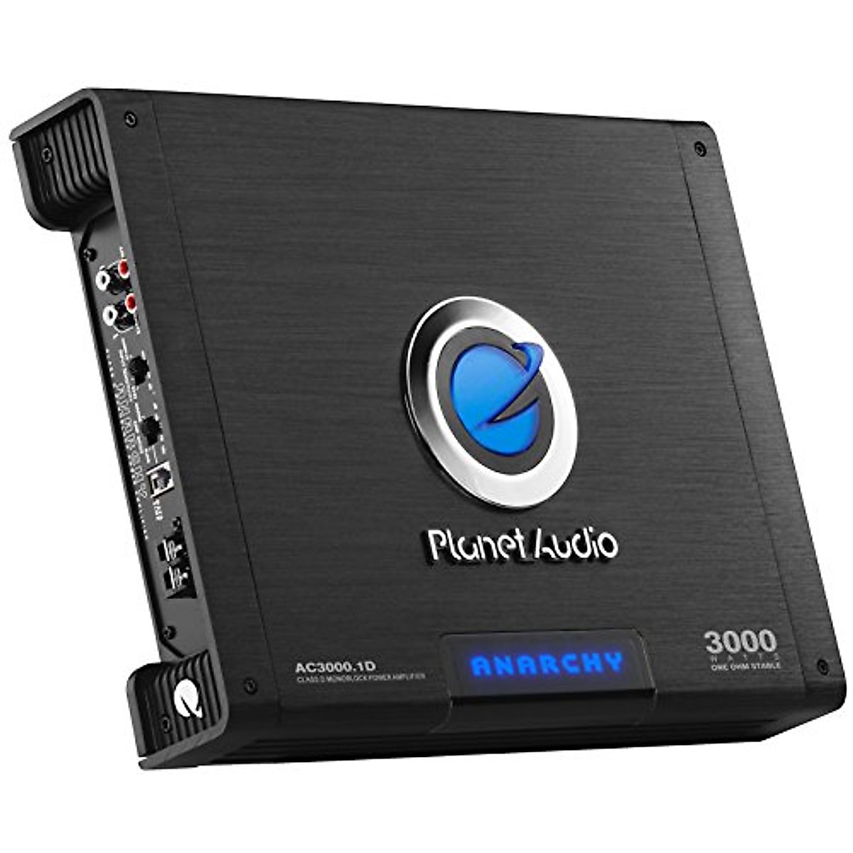 Planet Audio AC3000.1D Anarchy Series Car Audio Amplifier - 3000 High Output, Class D, Monoblock, 1 Ohm, Low Level Inputs, Low Pass Crossover, Mosfet Power Supply, Hook Up To Stereo and Subwoofer