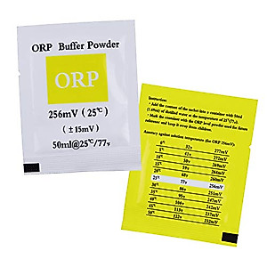 ORP Redox Meter -1999~1999mV Oxidation Reduction Potential Tester with 256mV ORP Calibration Buffer for Water Testing, Aquarium, Research Laboratory