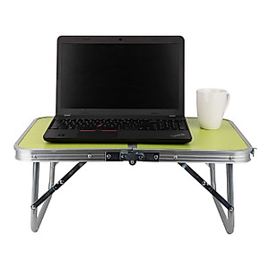 Mind Reader Lap Desk Laptop Stand, Bed Tray, Collapsible, Dorm Room, Portable, Dorm, MDF, Metal, 23.5" L x 16" W x 10" H, Green
