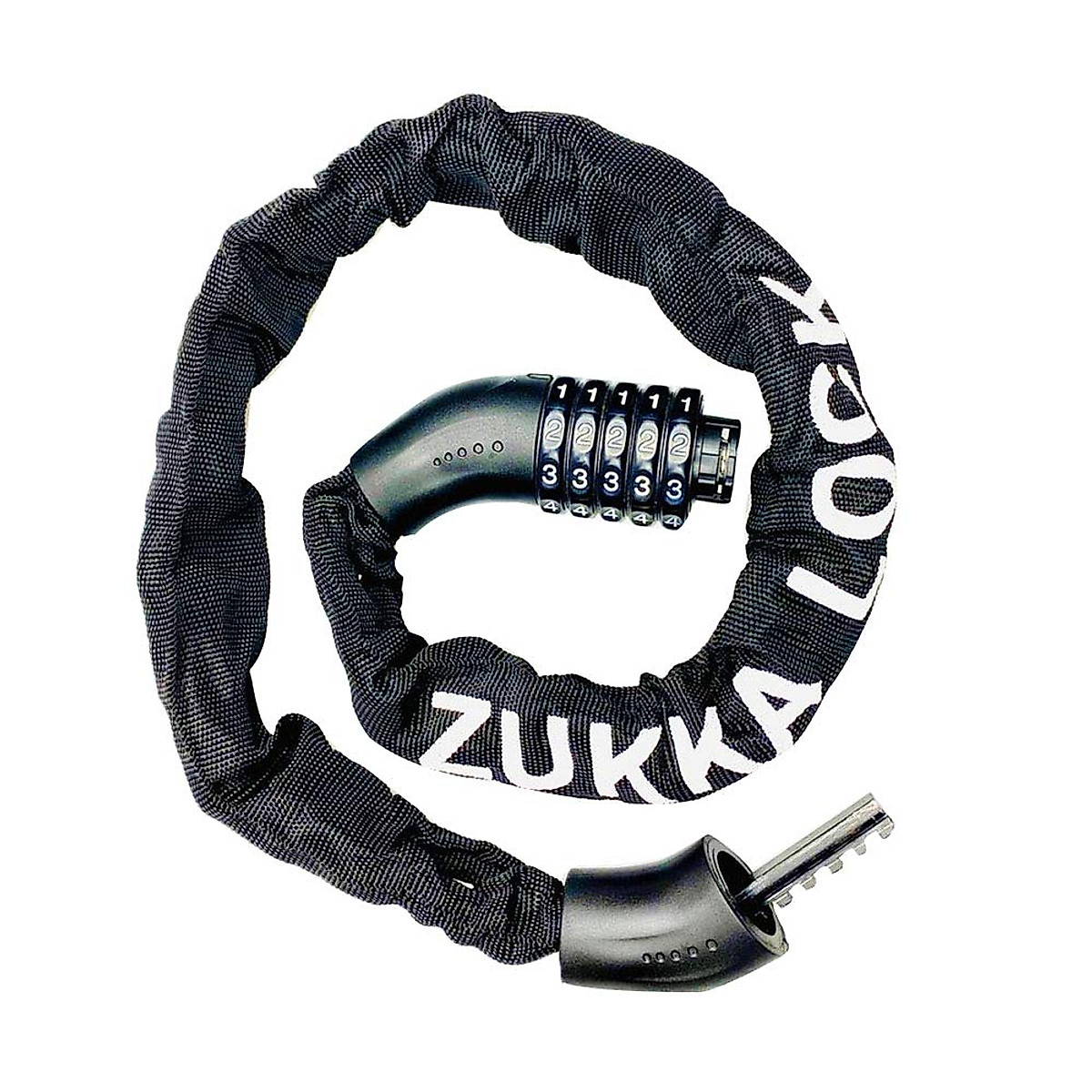 ZUKKA Bike Chain Lock 5 Digit Resettable Combination Password Lock,Heavy Duty Anti-Theft Bicycle Cable Locks