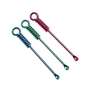 Maxmoral 3 Pcs Alloy Snuff Spoon Powder Spoon Mini Spoon Shovel Used To Fill The Vial With Medicinal Materials Salt Herbs Sand Sparkling Pendant Necklace Ring Mini Spoon