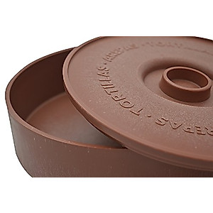 IMUSA USA Terracota Tortilla Warmer, 1 Pack, Brown