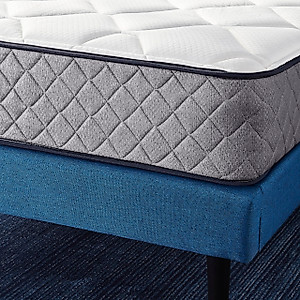 Amazon Basics Hybrid Mattress, Medium Feel, Memory Foam, Motion Isolation Springs, 10 Inch, Twin, White & Gray