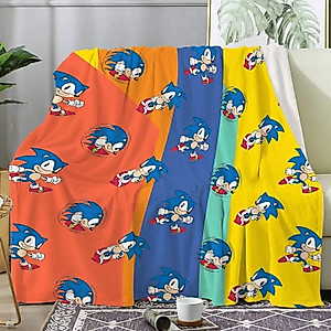 Cartoon Fleece Blanket Super Soft Cozy Throw Blanket, Lightweight Fuzzy Comfy Textured Flannel Blanket Winter Warm Plush Throw Blankets for Couch, Sofa, Bed (Style 3, 50 x 40 inches)