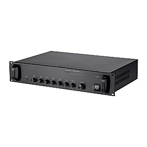 Monoprice Commercial Audio 120 Watt Mixer Amplifier - 5chz 100 Volt/70 Volt with Microphone Priority