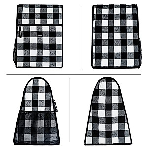 BAGSPRITE Stand Mixer Dust Cover Compatible with KitchenAid Bowl Lift 4.5-5 Quart, Cover Pockets for Stand Mixer Accessories