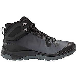 Salomon VAYA MID Gore-TEX Hiking Boots for Women, Stormy Weather/Black/Trooper, 5