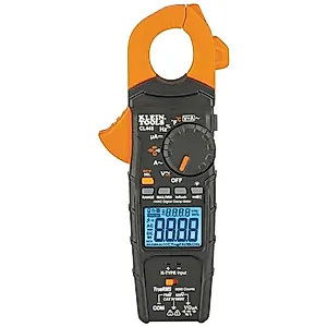 Klein Tools CL445 HVAC Clamp Meter, Auto-Ranging TRMS, NCVT, Measures Voltage, Current, Temperature, Micro Amps, InRush and More 1 1/2-Inch Jaw