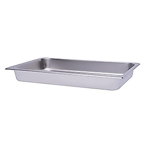 6 Pack Full Size Stainless Steel Steam Hotel Pan 20.87 x 12.99 x 2.5 In Steam Table Pan Food Service Pan for Party, Kitchen, Restaurant, Hotel