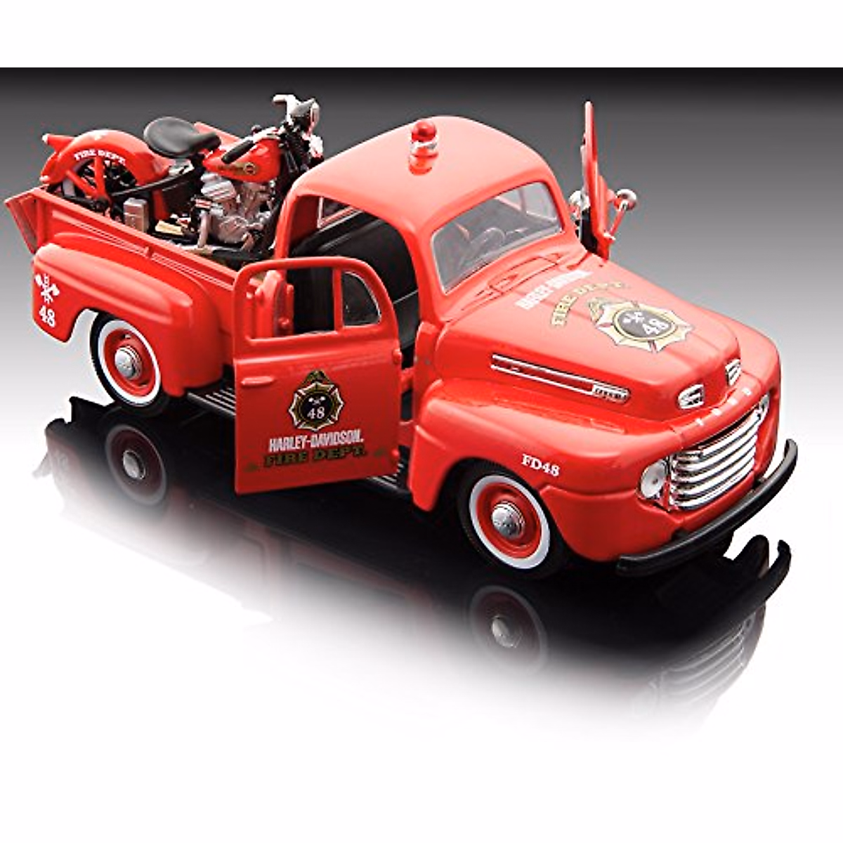 Maisto 1:24 Scale Harley Davidson 1936 EL Knucklehead + 1948 Ford F-1 Die-Cast Vehicle