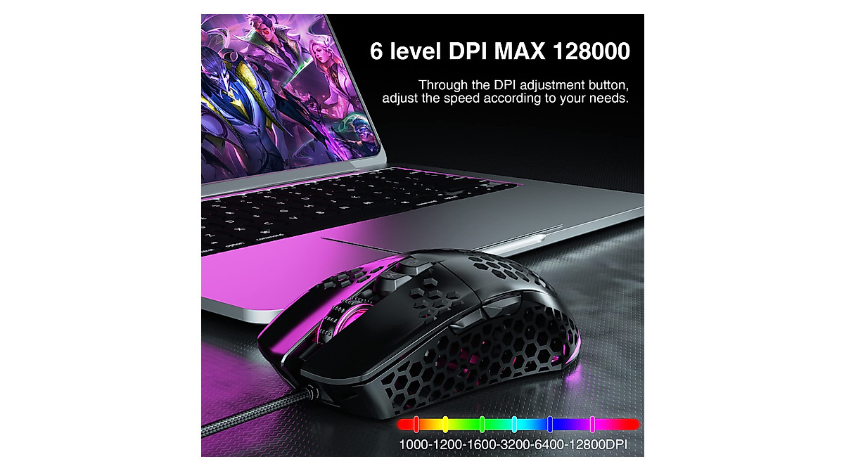 SOLAKAKA Wireless Gaming Keyboard & RGB Mouse - Low Profile