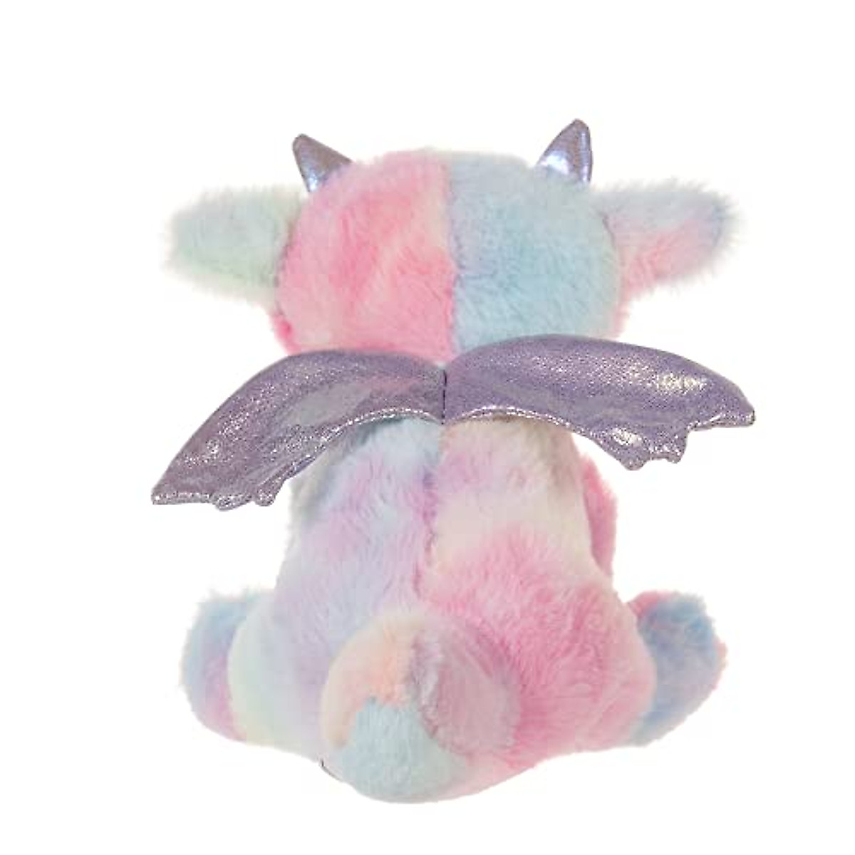 Apricot Lamb Toys Plush Colorful Plush Dragon Dinosaur Stuffed Animal Soft Cuddly Perfect for Child (Colorful Plush Dragon, 8 Inches)
